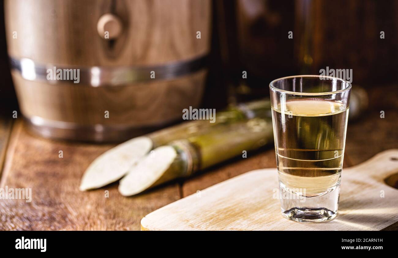 Brazilian drink known as Cachaça, "pinga", cane or distilled sugar cane ...