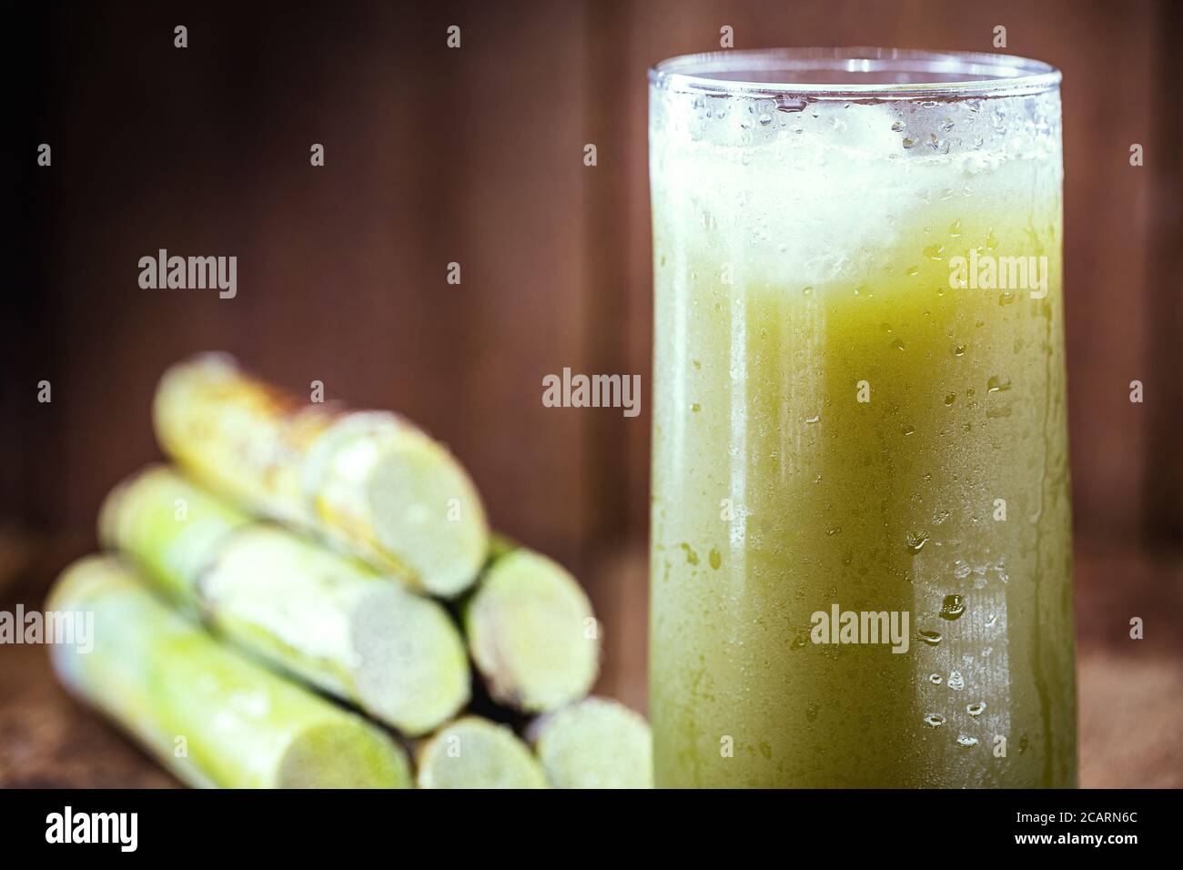 Sugar cane juice or garapa is the liquid extracted from sugar cane in ...