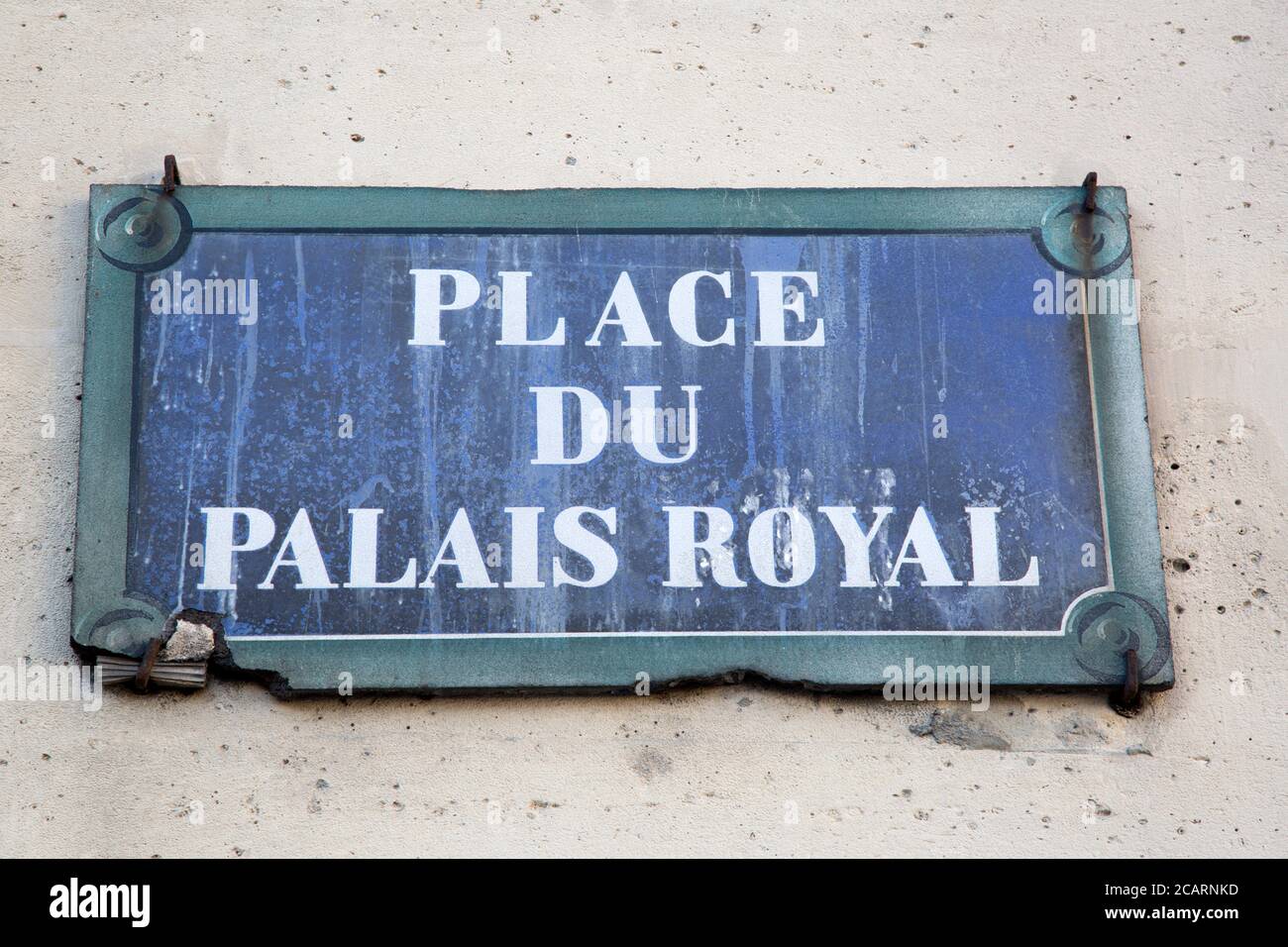 Place du Palais Royal Street Sign; Paris; France Stock Photo - Alamy