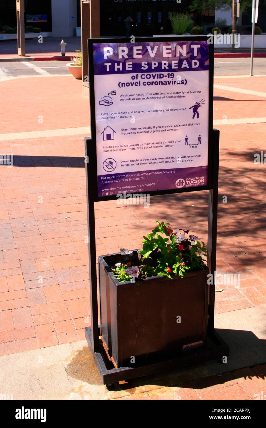 Covid prevention sign hi-res stock photography and images - Alamy