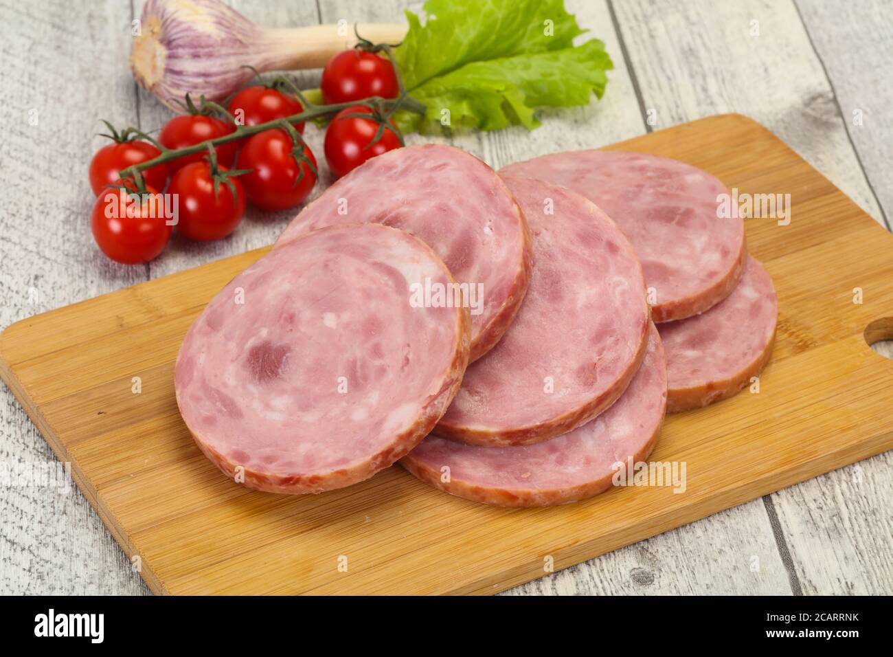 Natural ham made from pork meat Stock Photo - Alamy