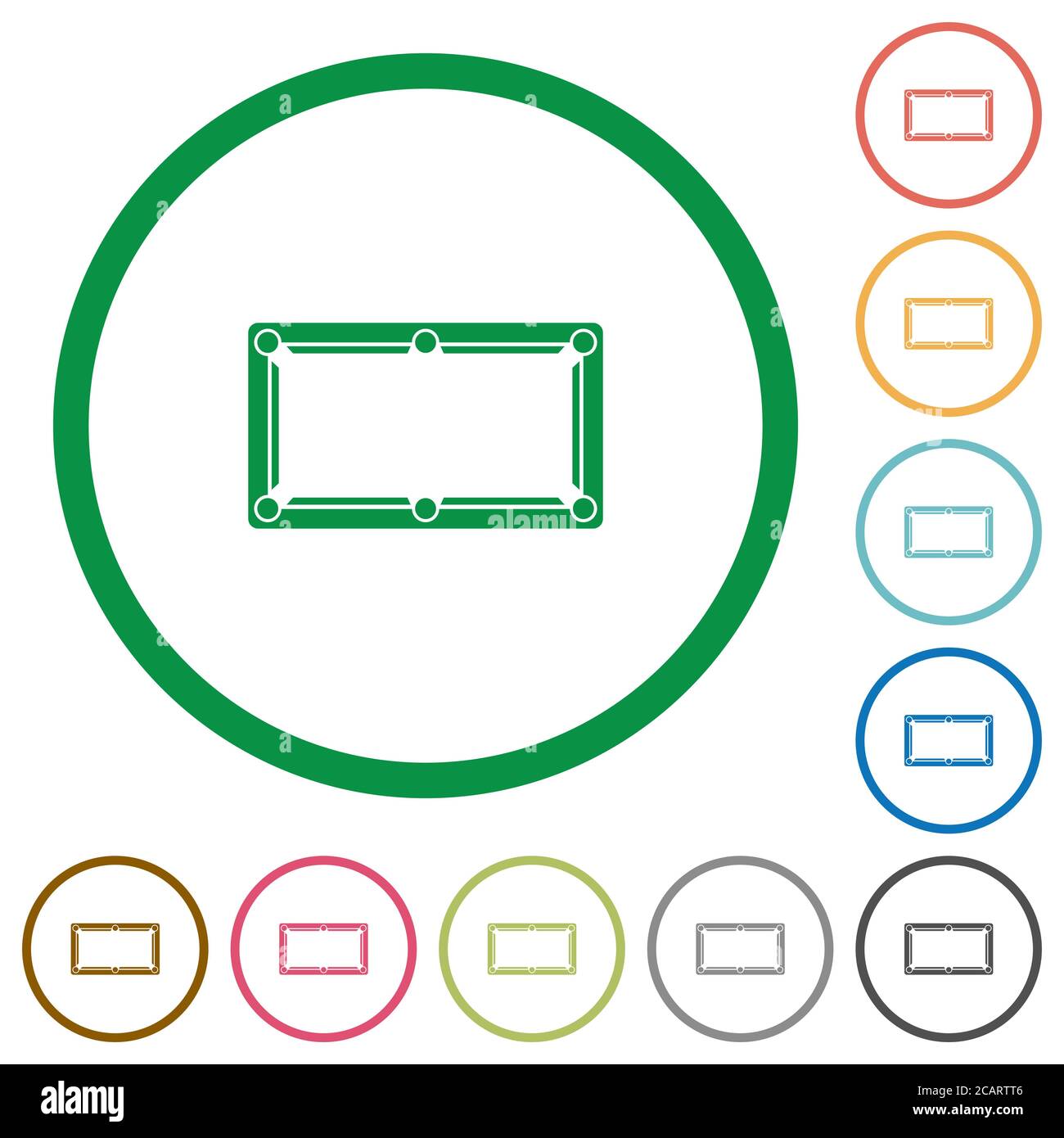 Empty pool table Stock Vector Images - Alamy
