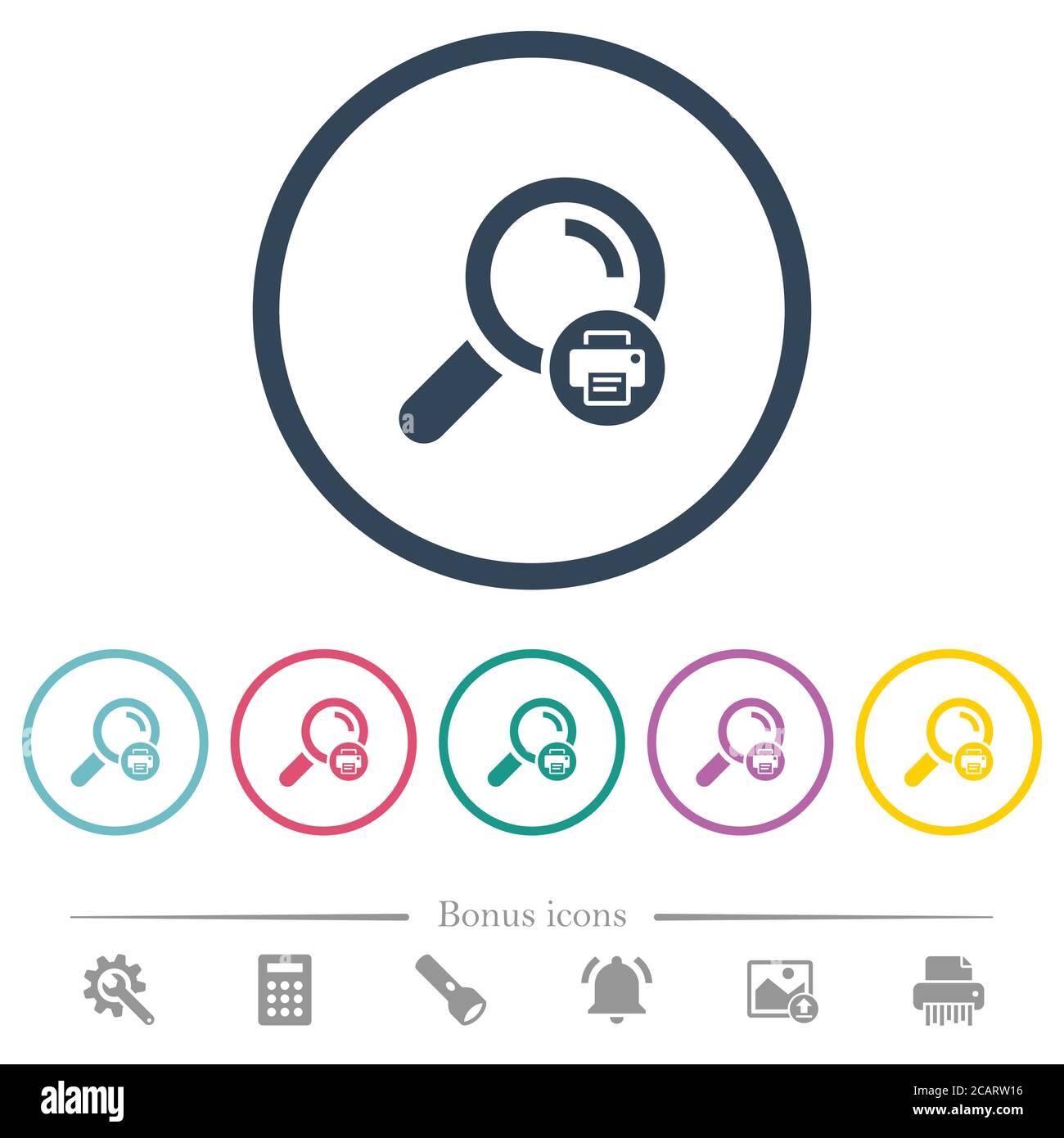 Save search results flat color icons in round outlines. 6 bonus icons ...