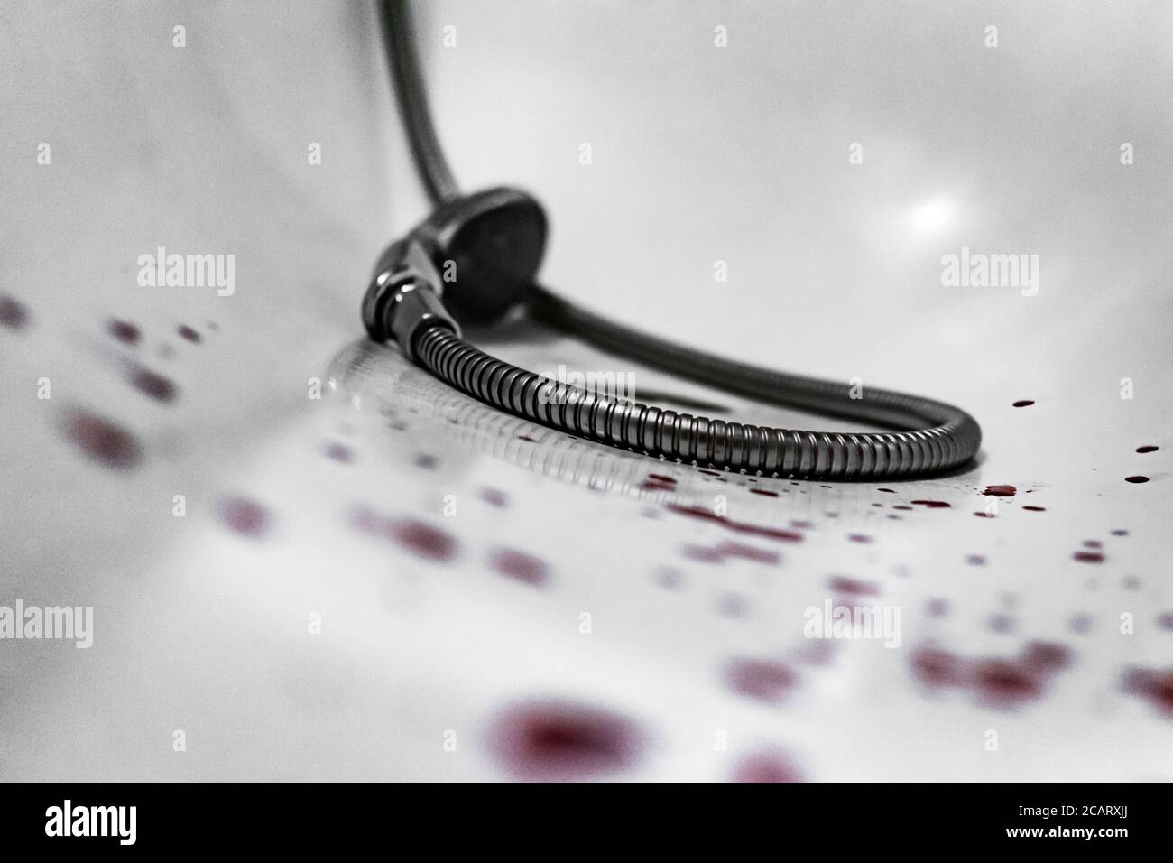 red blood drops in the shower white background coloring with shower ...