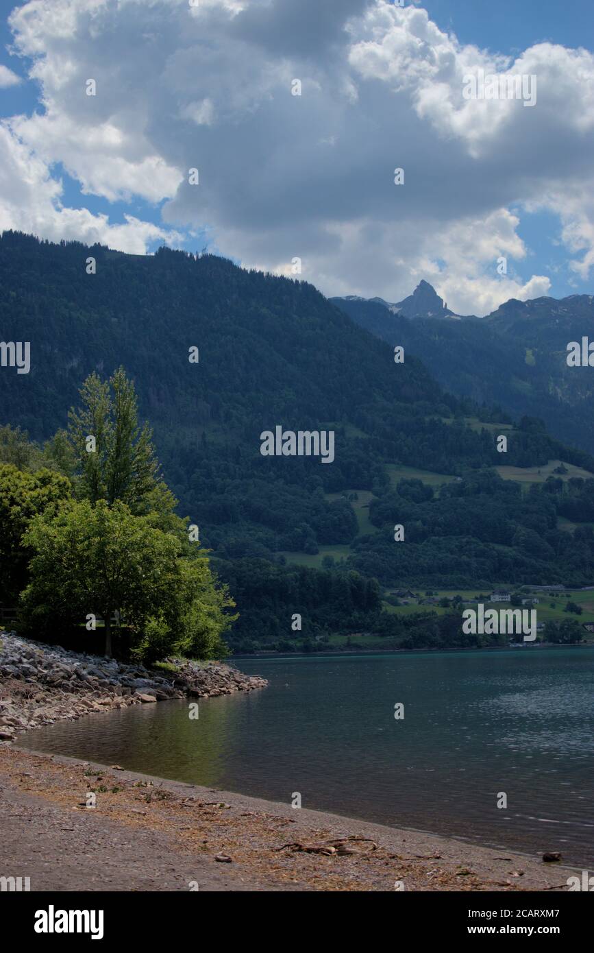 Swiss nature walensee lake switzerland hi-res stock photography and ...
