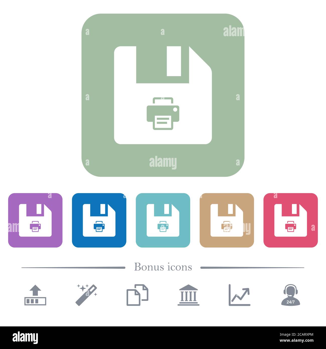 Rename file white flat icons on color rounded square backgrounds. 6 ...