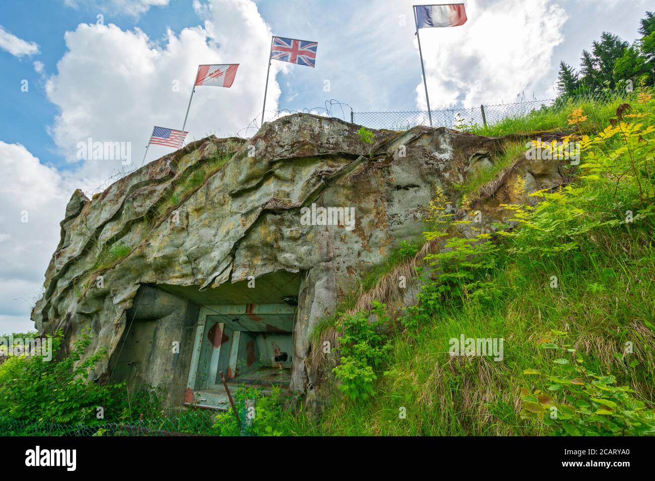 Switzerland, Vaud Canton, Vallorbe, Second World War fort and artillery ...