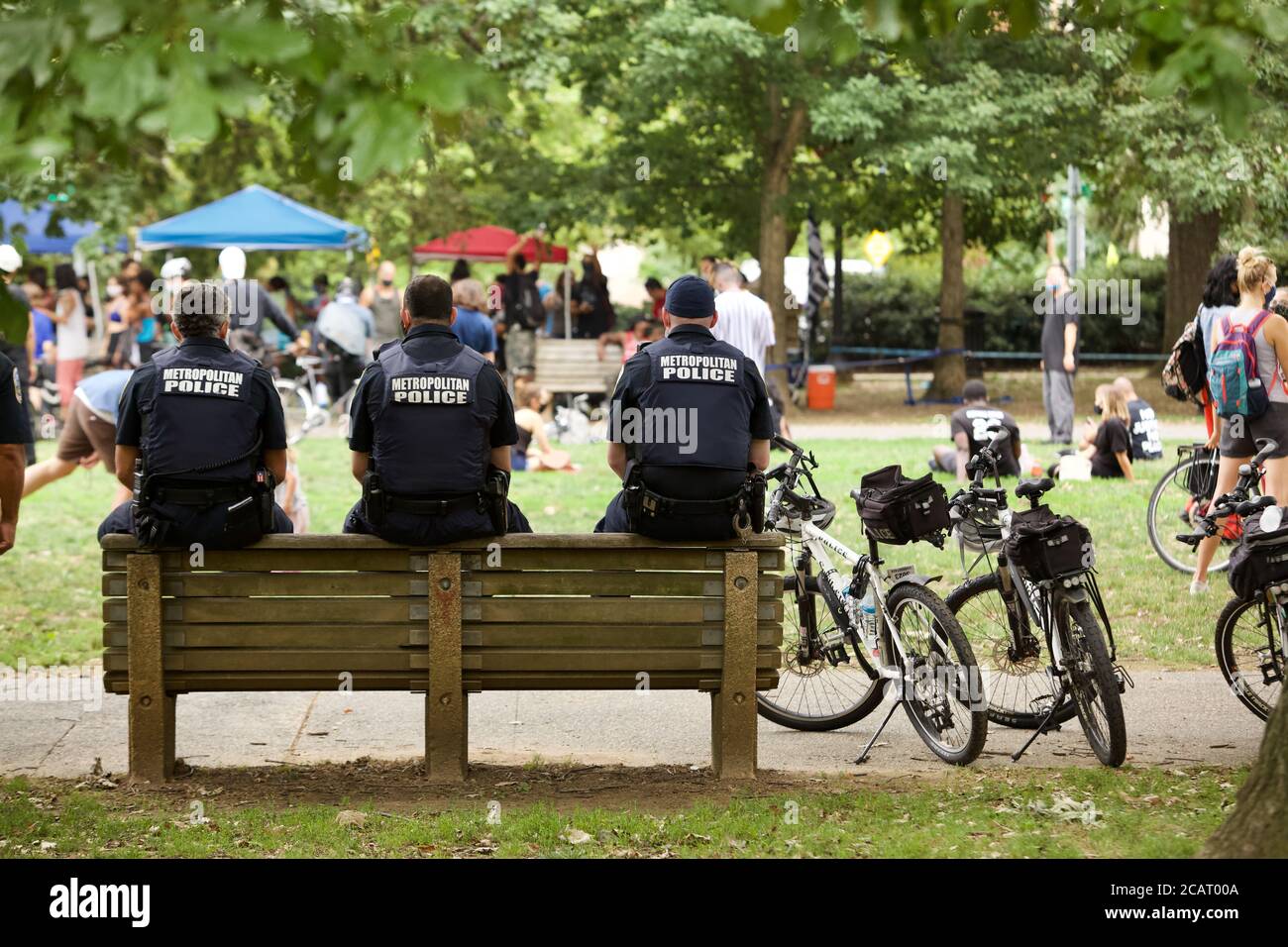 Washington, DC, USA. 8th Aug, 2020. Pictured: Metropolitan (DC) Police ...