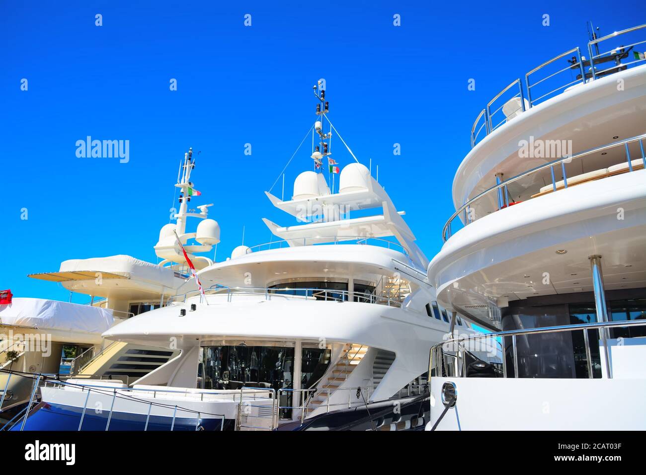luxury yachts in Porto Cervo harbor, Sardinia Stock Photo - Alamy