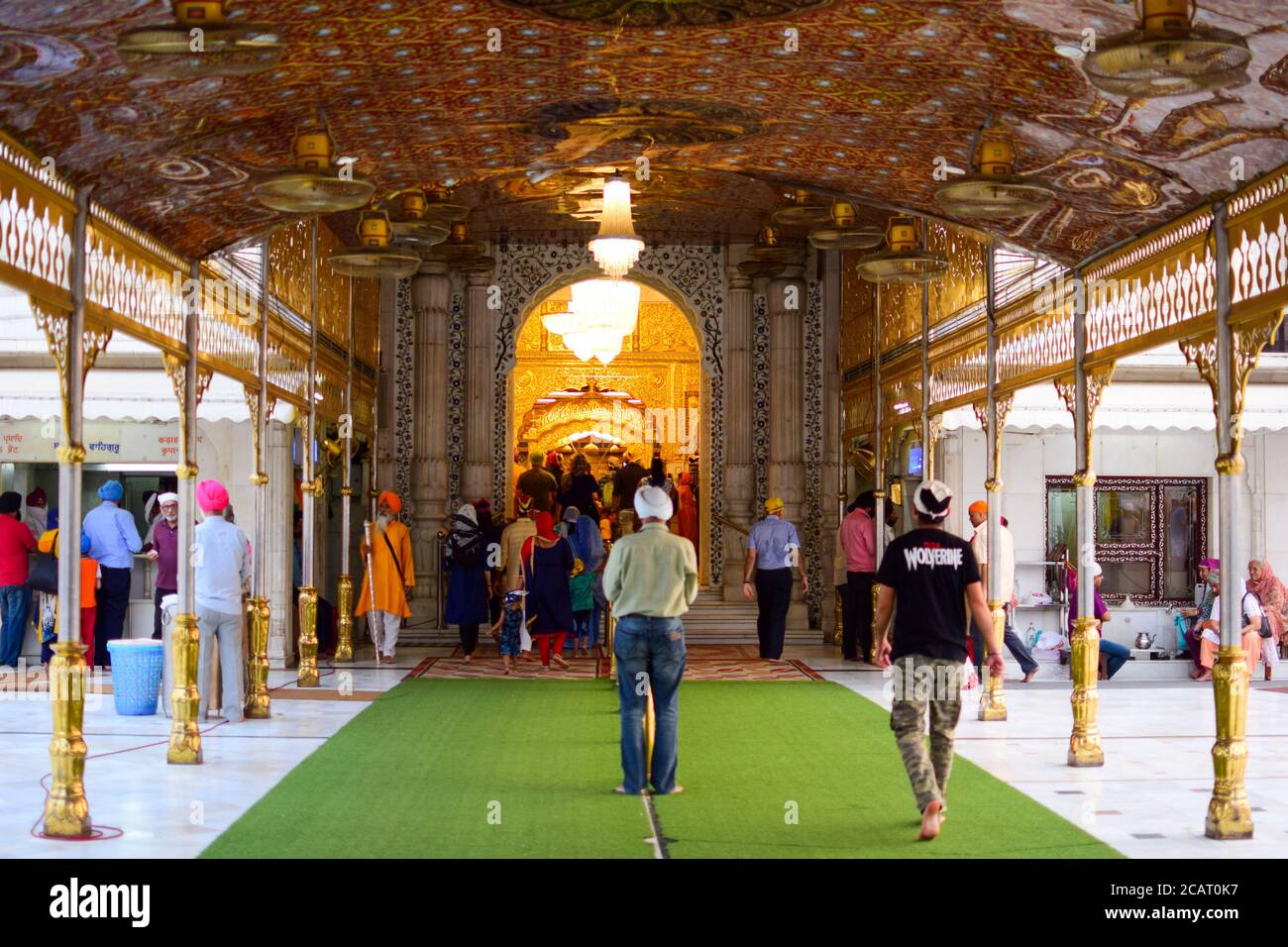 Inside view sikh temple gurudwara hi-res stock photography and images ...