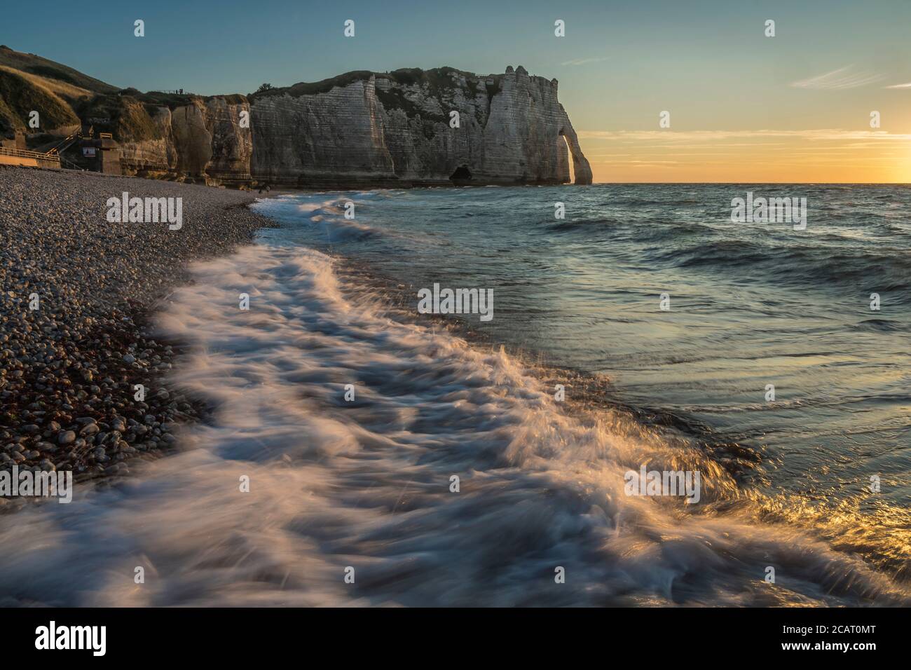 Cliffs of Etretat on the French channel coast Stock Photo - Alamy
