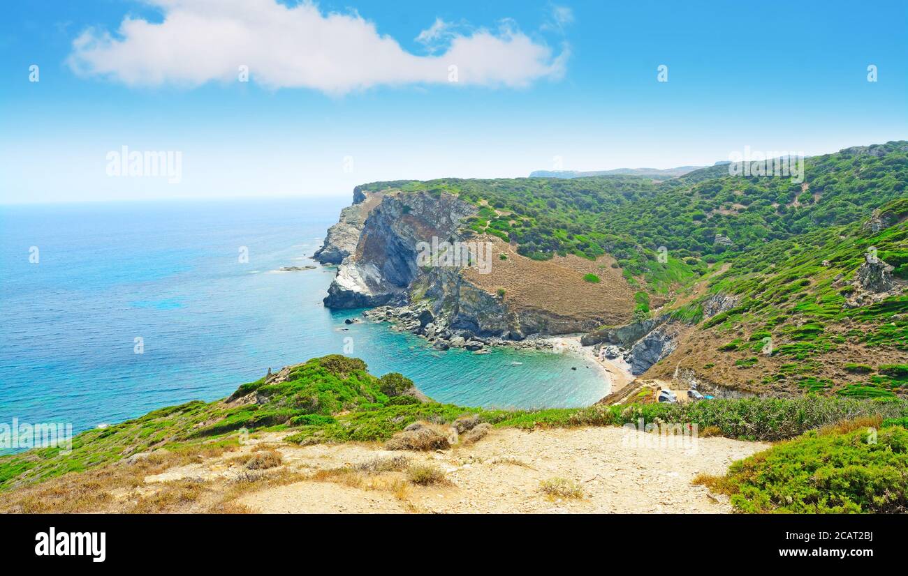 cliff and beach in Sardinia, Italy Stock Photo - Alamy