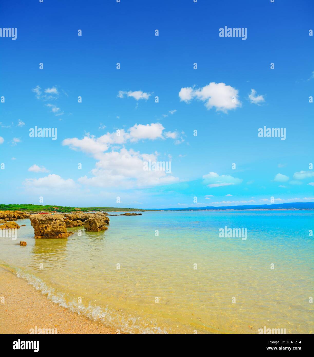 small wave by Alghero shoreline, Italy Stock Photo - Alamy