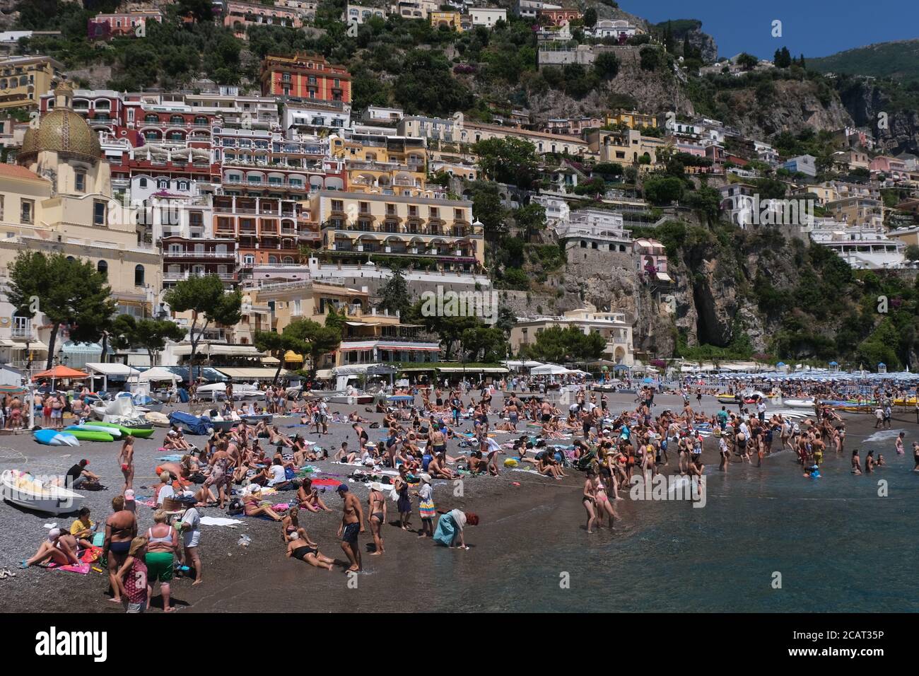 Spiaggia di Positano Stock Photo - Alamy