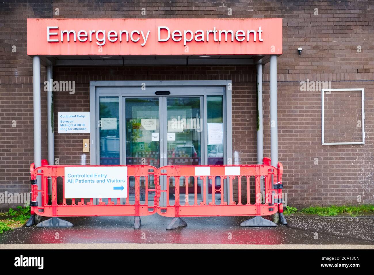 Emergency and Accident Department entrance at Hospital London Stock ...
