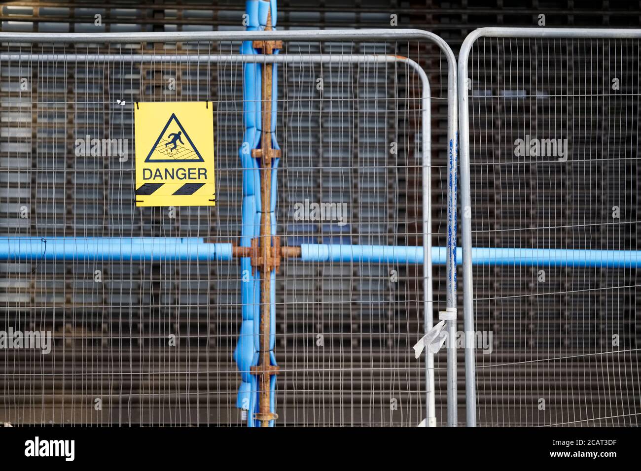 Construction site health and safety message rules sign board signage on ...