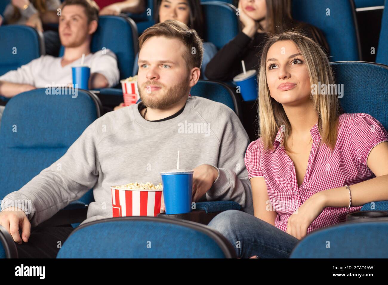 Couple movie theatre cinema date hi-res stock photography and images ...