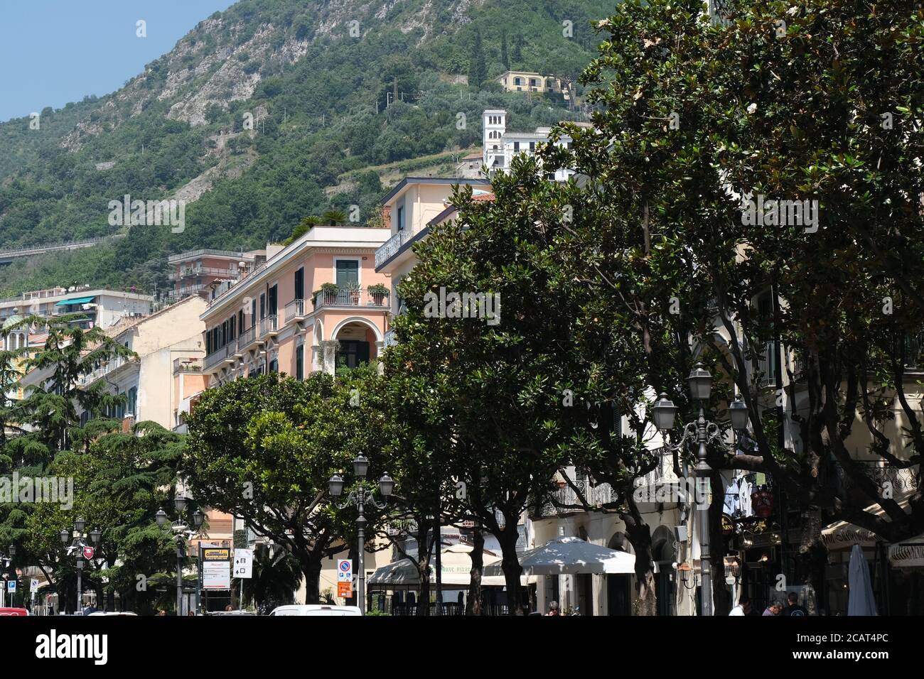 Salerno Street & Buildings Stock Photo - Alamy