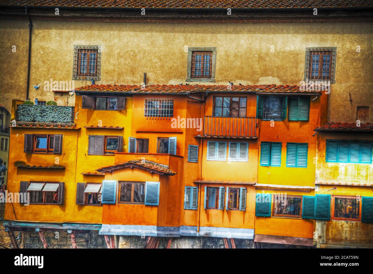 old windows in Ponte Vecchio, Florence Stock Photo - Alamy