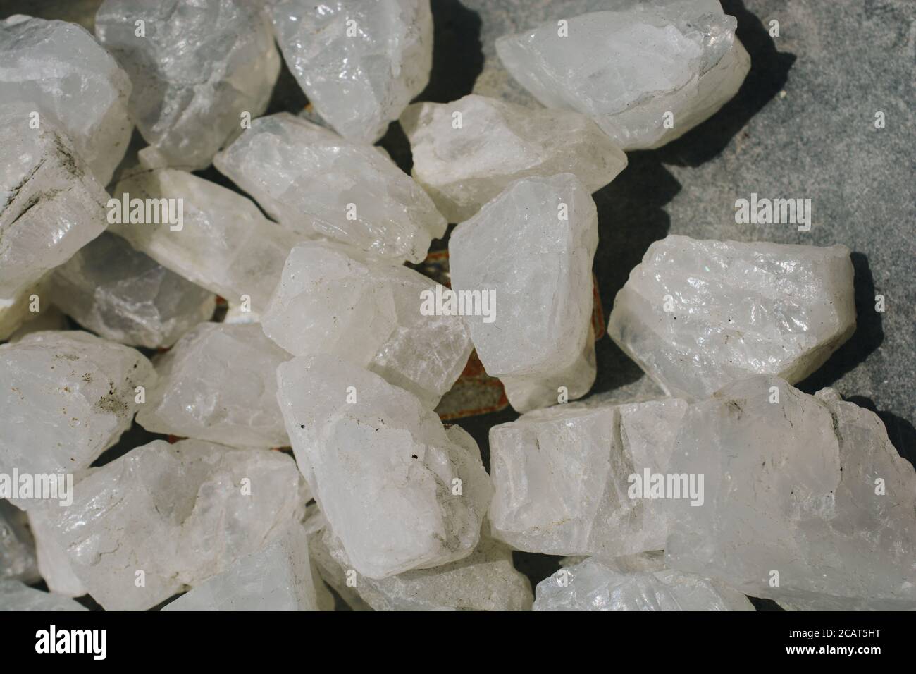 moonstone (adular) gem stone as natural mineral rock specimen Stock ...