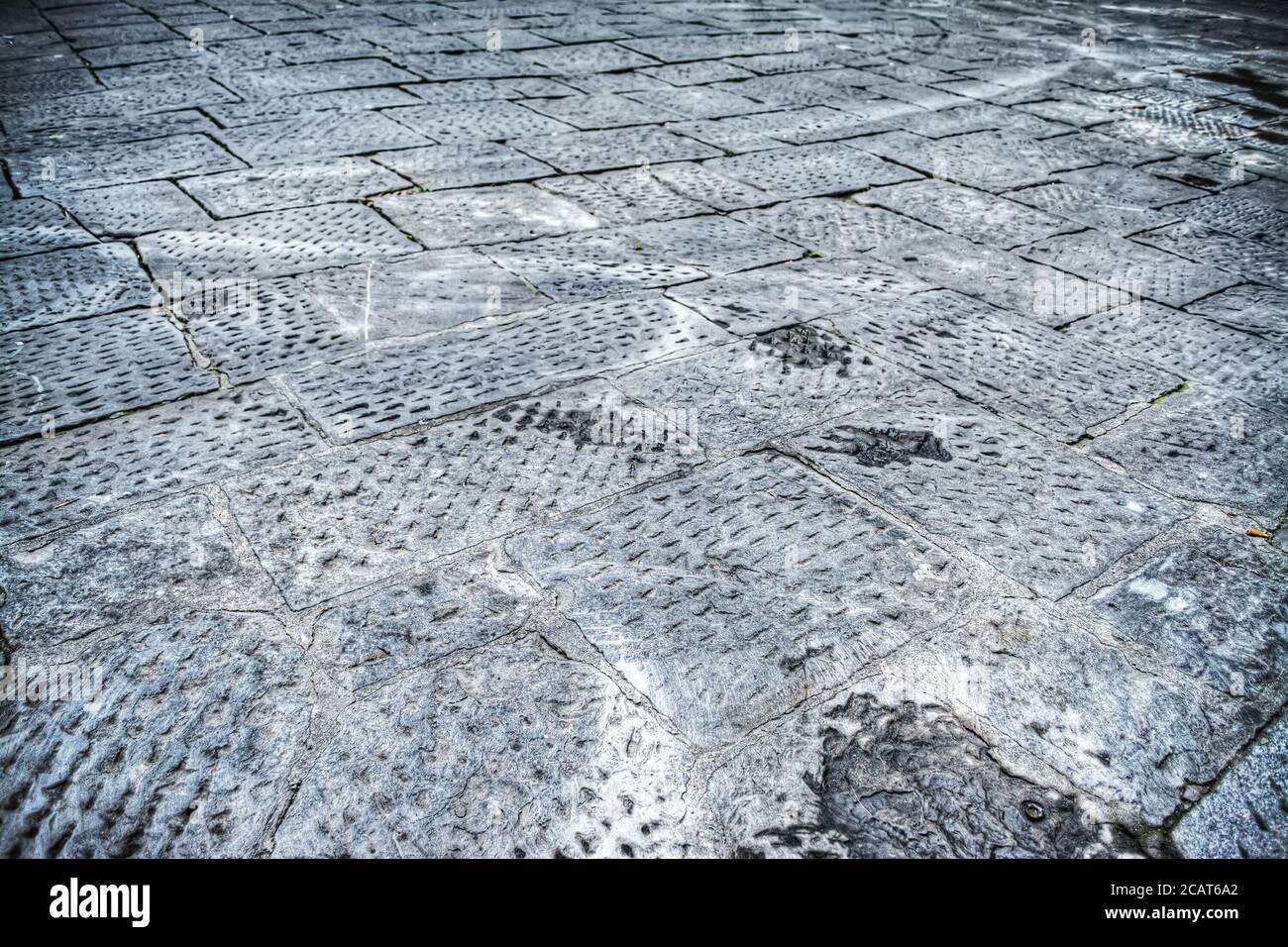 close up of a paved floor in Florence, Italy Stock Photo - Alamy