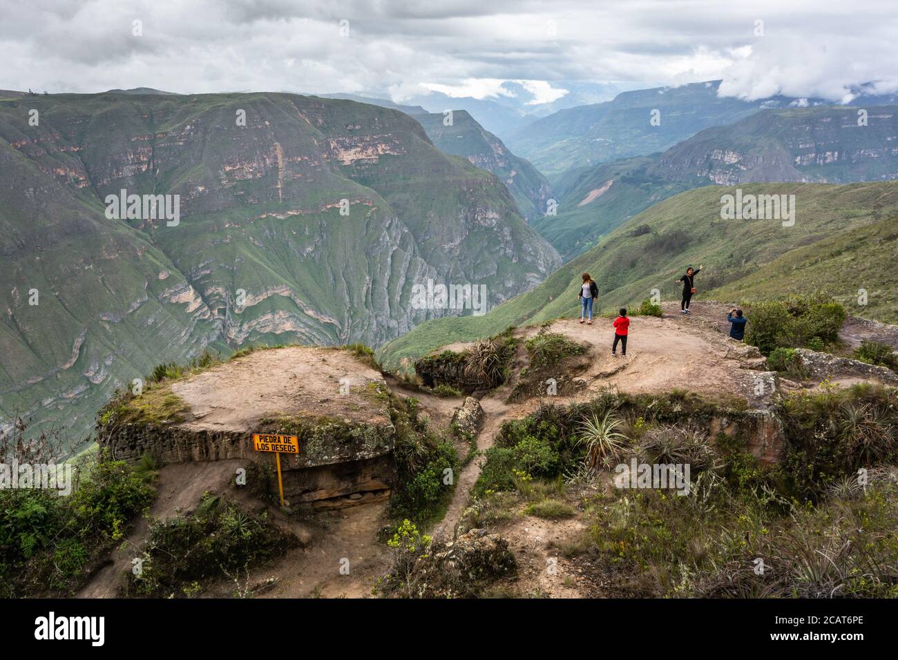 The views from Huanca Urco at the Sonche Canyon near Chachapoyas in ...