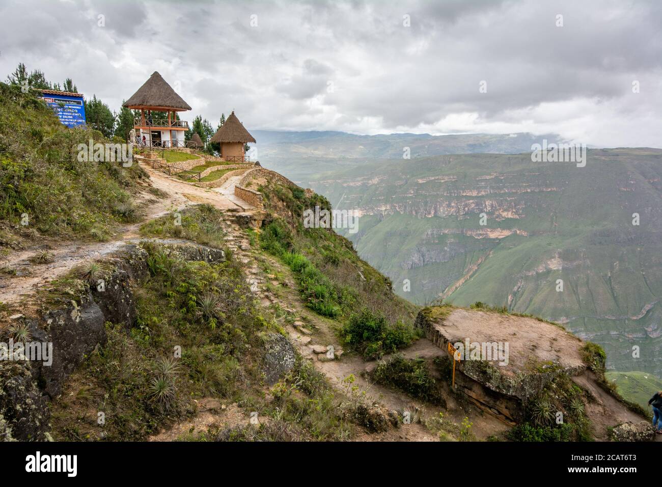 The views from Huanca Urco at the Sonche Canyon near Chachapoyas in ...