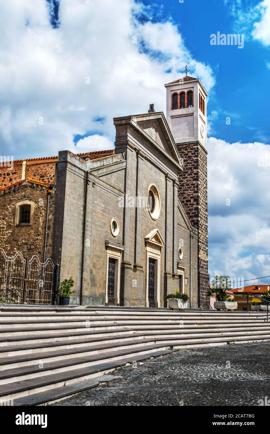 Santa Maria church in Cabras, Italy Stock Photo - Alamy