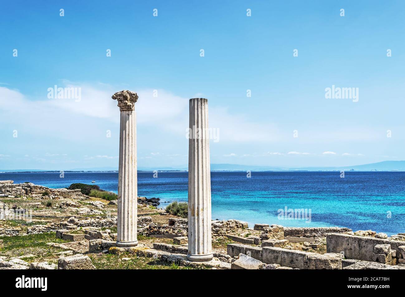 Columns in tharros archaeological site hi-res stock photography and ...