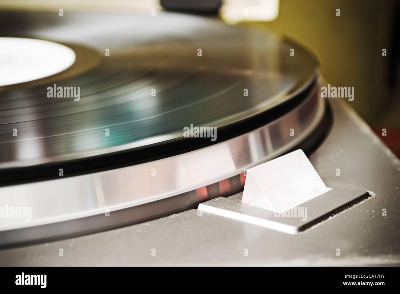 dusty record player strobe light Stock Photo - Alamy