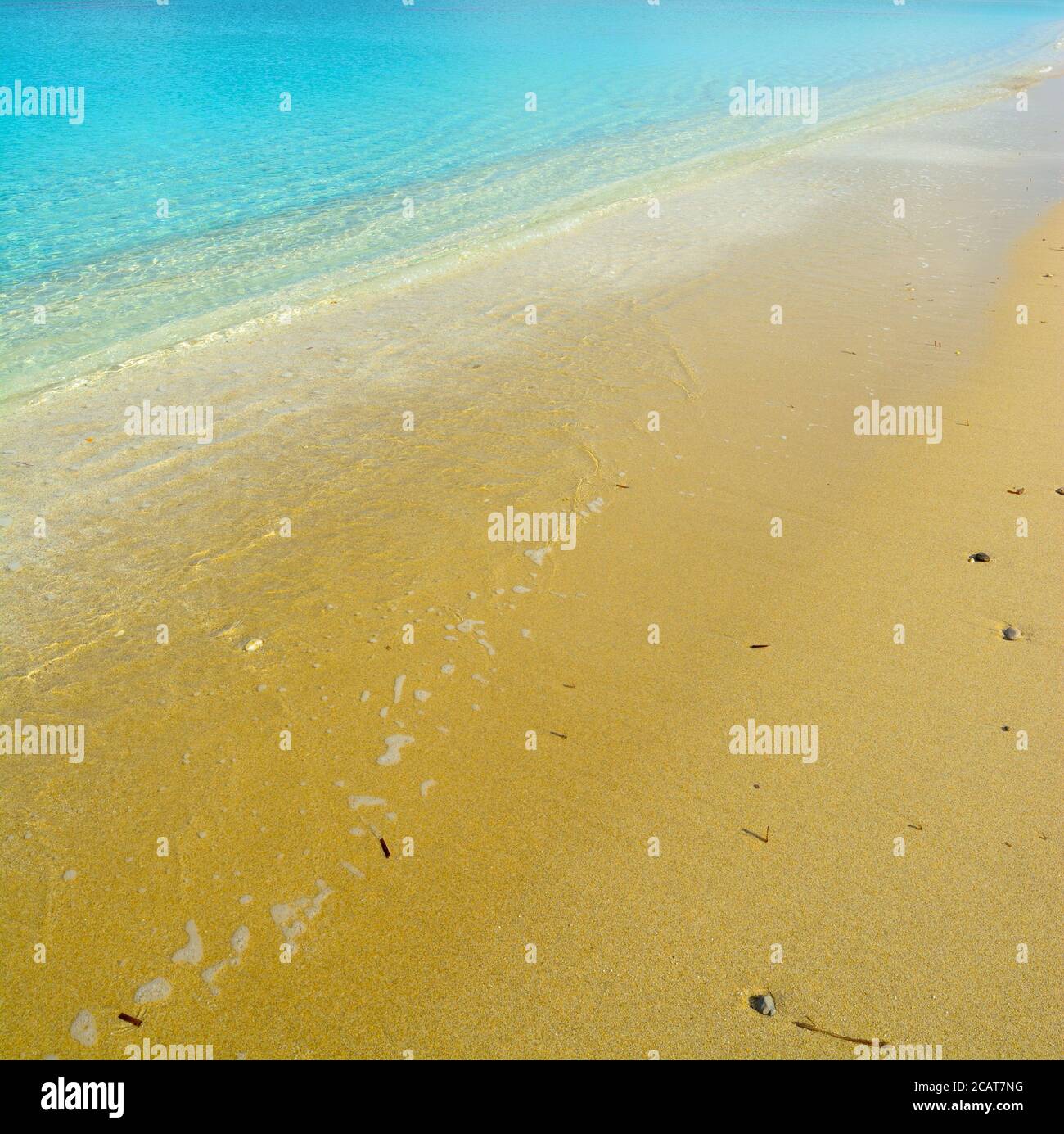 golden shore and blue sea in Fiume Santo, Sardinia Stock Photo - Alamy