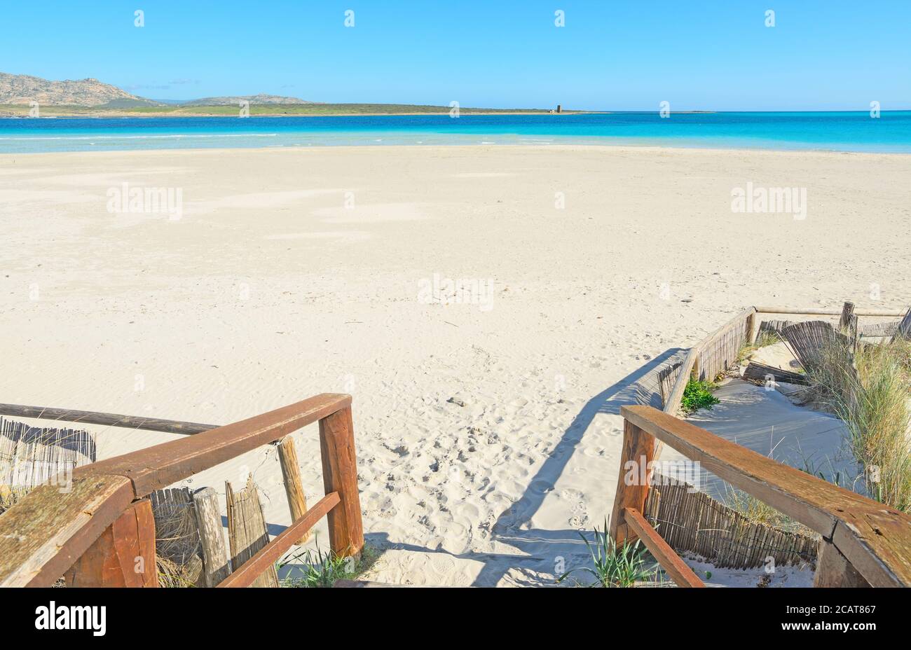stairway to the beach in Sardinia, Italy Stock Photo - Alamy