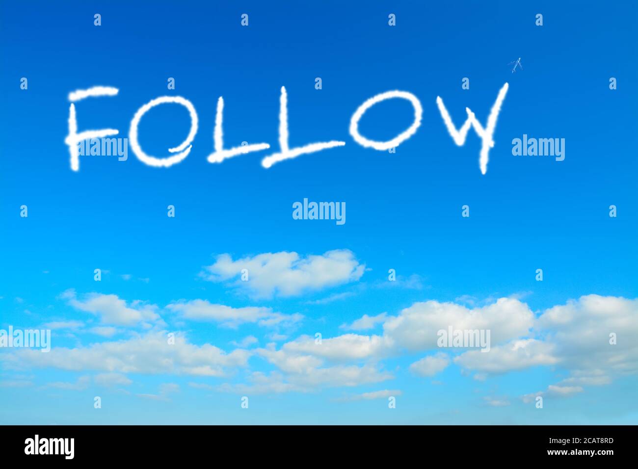 Word follow written in hi-res stock photography and images - Alamy