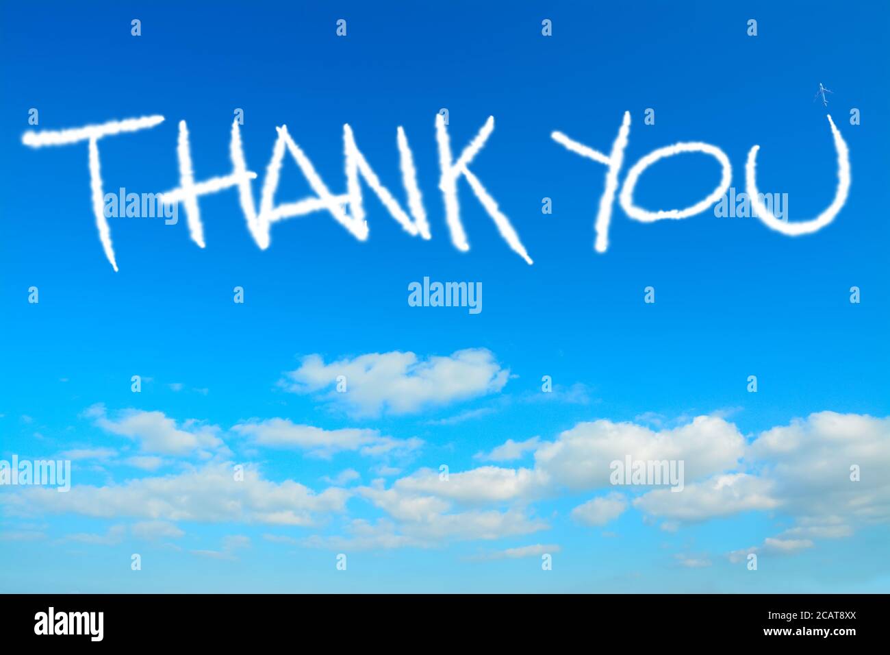 Thank you with airplane hi-res stock photography and images - Alamy