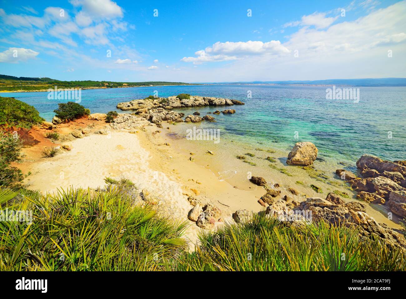 clear water in a small cove in Sardinia, Italy Stock Photo - Alamy