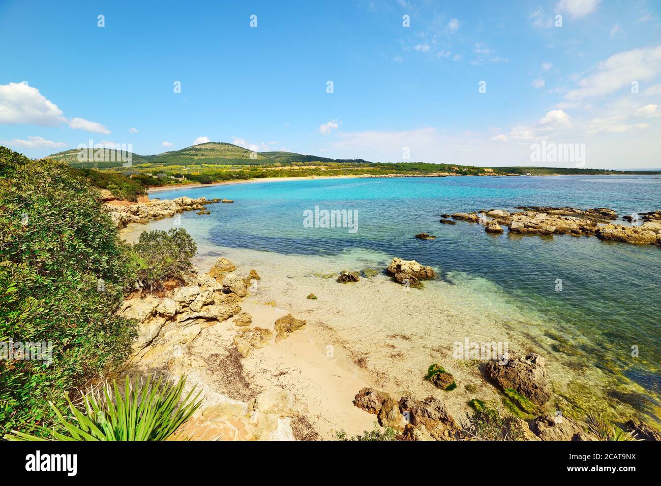 beautiful beach in Alghero, Italy Stock Photo - Alamy