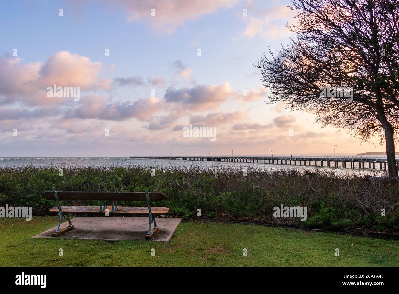 Space view park pier hi-res stock photography and images - Alamy
