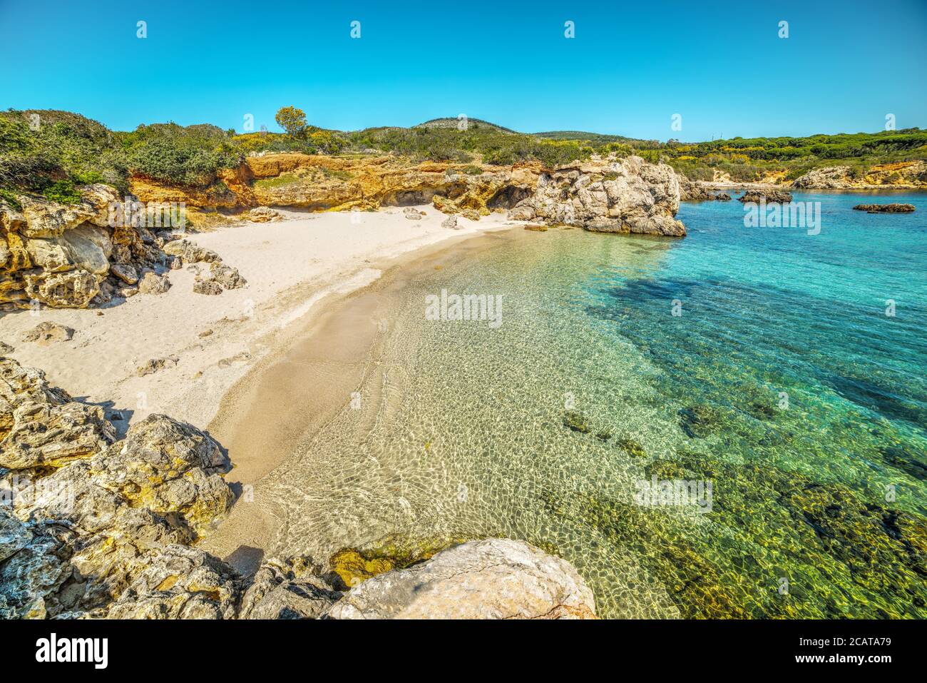 clear water in Sardinia, Italy Stock Photo - Alamy