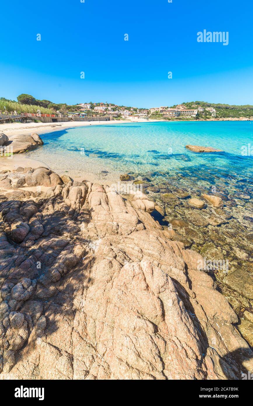 Cala Battistoni on a clear day, Sardinia Stock Photo - Alamy