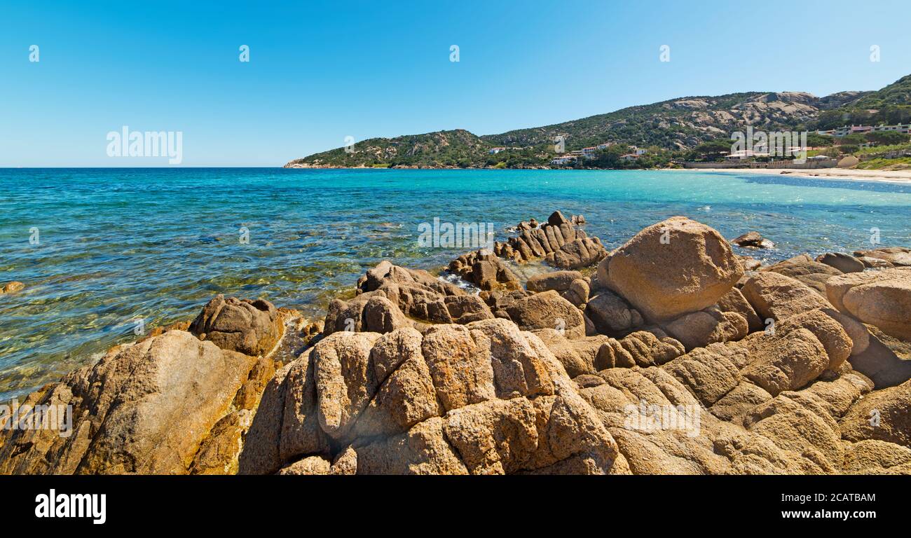rocks in Cala Battistoni beach in Costa Smeralda, Italy Stock Photo - Alamy