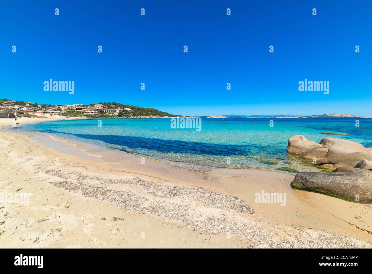 Cala Battistoni on a clear day, Sardinia Stock Photo - Alamy