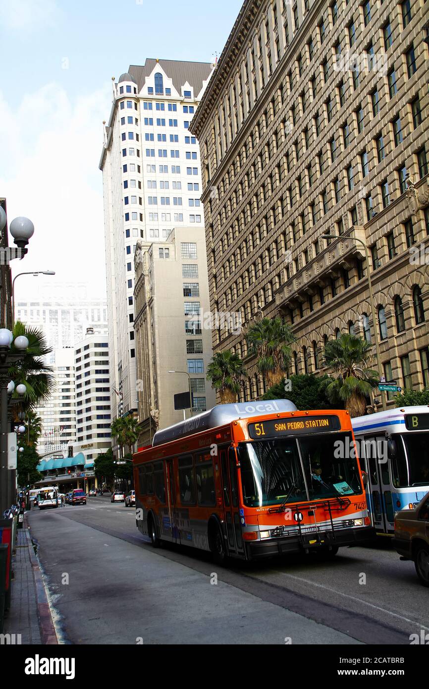 Los Angeles.CA/USA - Oct 28,2018 : Photo of Hope Street with ...
