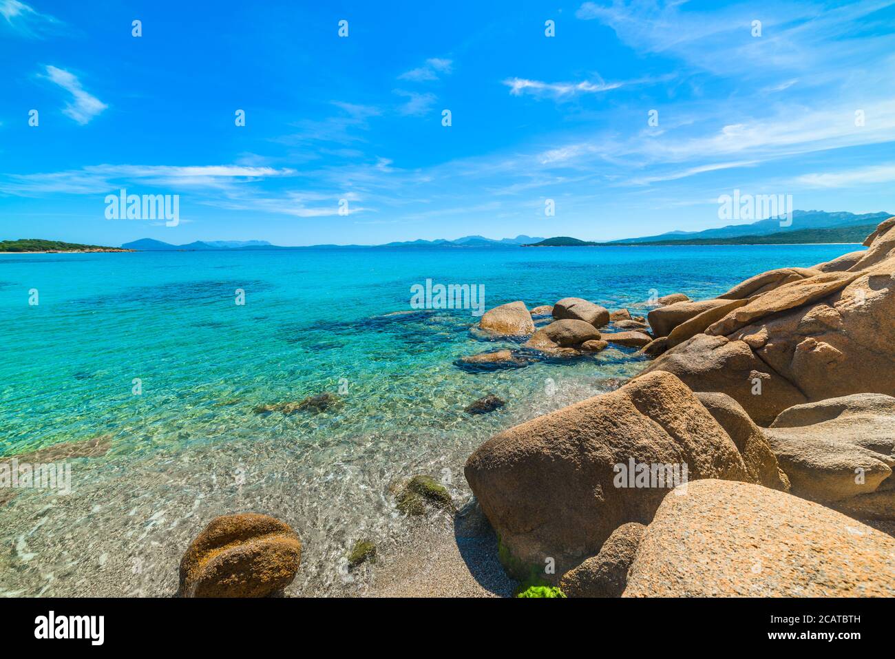 la Celvia beach in Costa Smeralda, Sardinia Stock Photo - Alamy