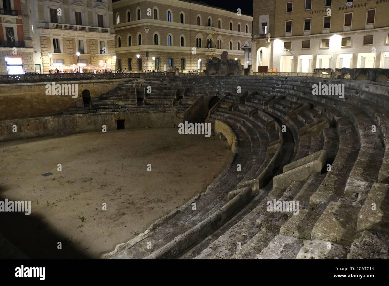 Lecce Roman Amphitheater Stock Photo - Alamy