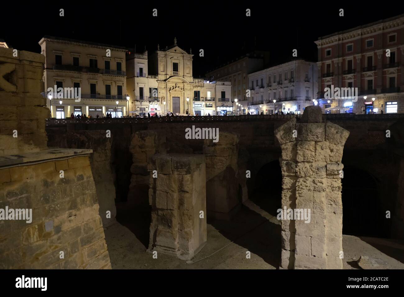 Lecce Roman Ruins Stock Photo - Alamy
