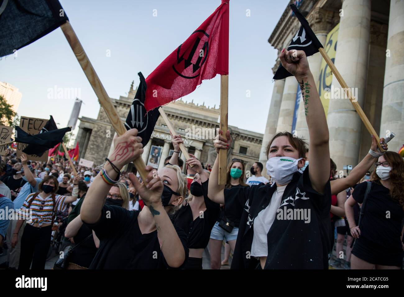 Antifa flags hi-res stock photography and images - Alamy