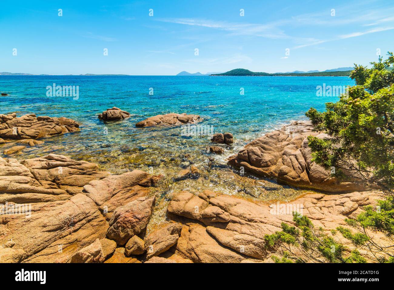 rocks in Liscia Ruja beach in Costa Smeralda, Italy Stock Photo - Alamy