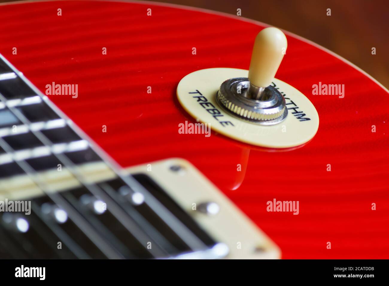 close up of an electric guitar pick up selector Stock Photo - Alamy