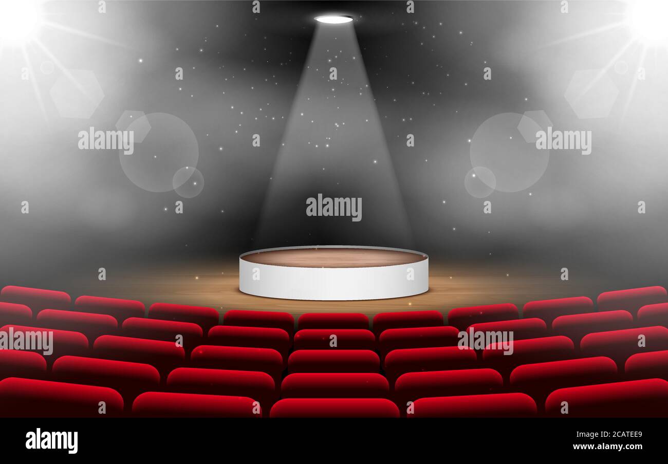 Spotlight chair man Stock Vector Images - Alamy