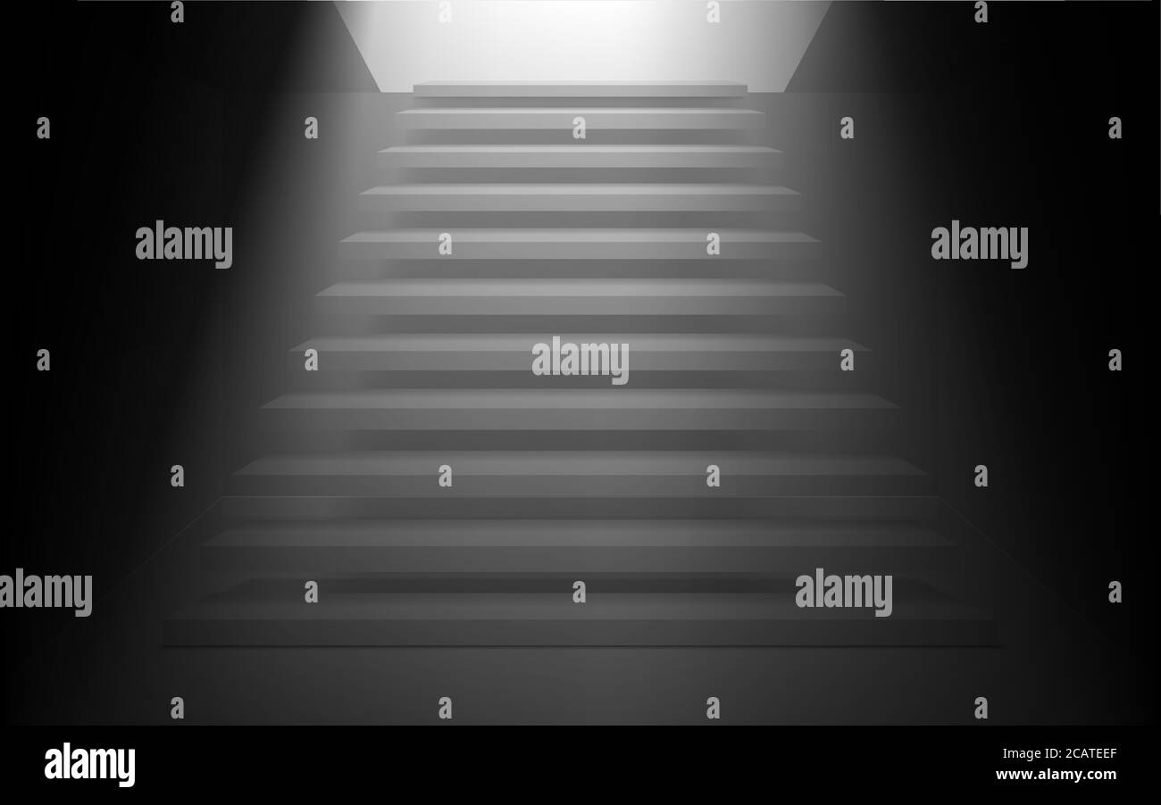 3d empty room stairs Stock Vector Images - Alamy